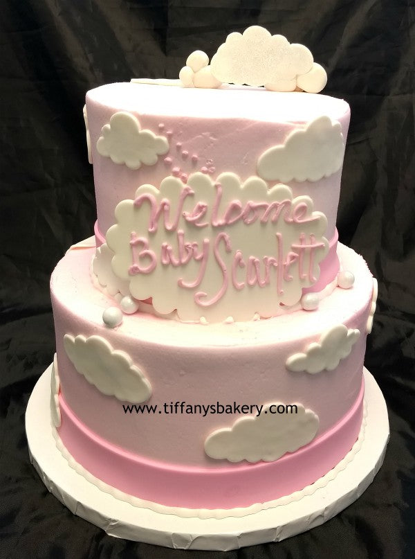 Round Celebration Tier Cake - 6" and 8" Round Baby Shower – Tiffany's ...