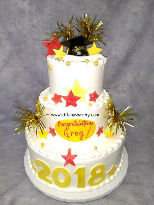 Graduation Celebration Tier Cake – Tiffany's Bakery