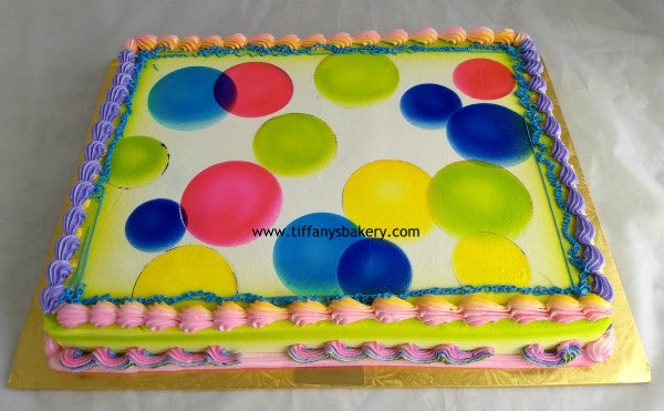 simple circle cake design